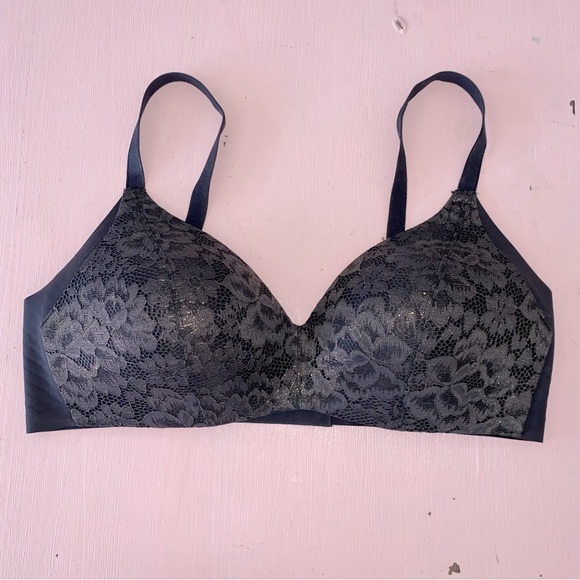 knix | Intimates & Sleepwear | Knix 3 Bra Sparkly Wireless Black Lace ...